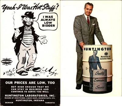 Huntington Laboratories Huntington Indiana Advertising Postcard & Ink ...
