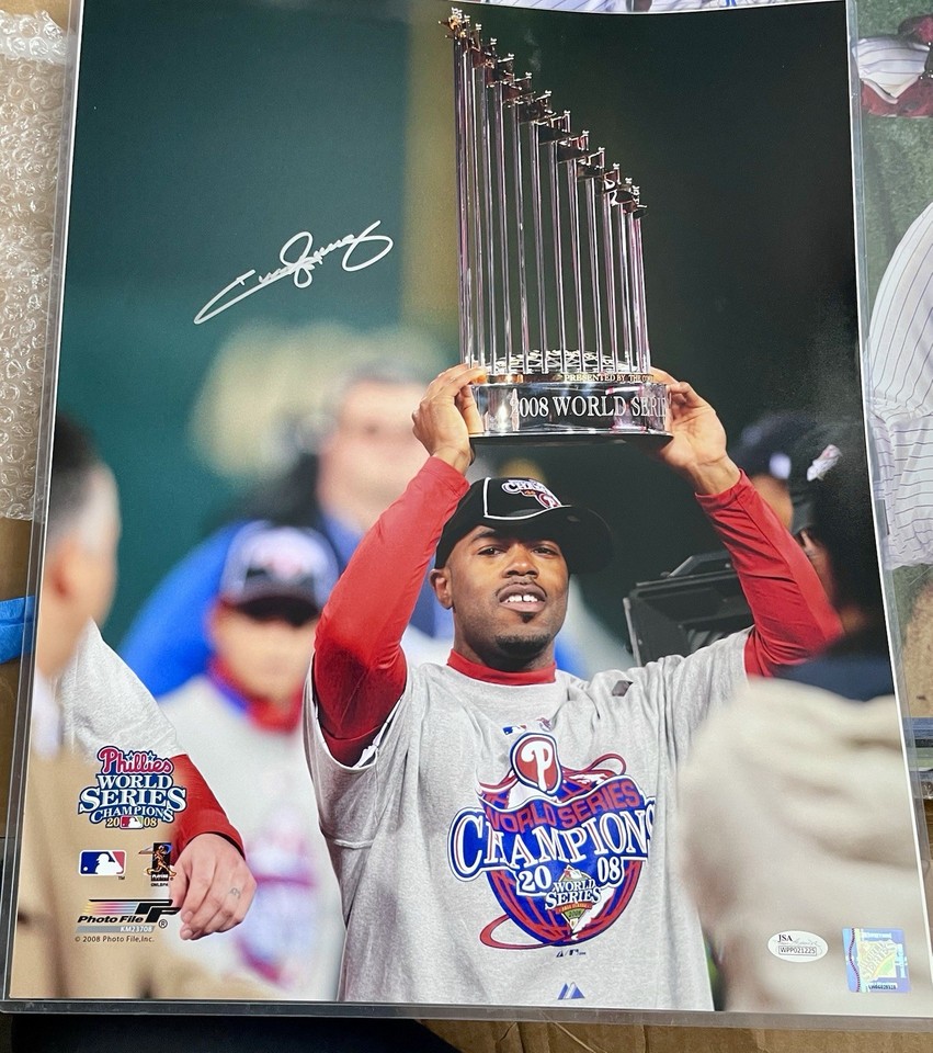Jimmy Rollins Philadelphia Phillies Signed Autographed 16x20 Photo W ...