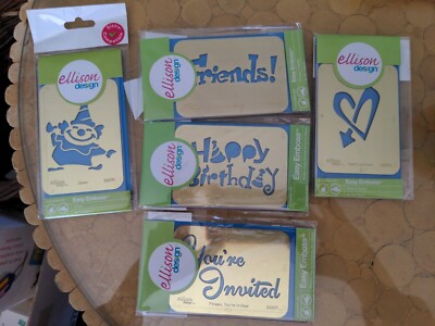ELLISON DESIGN Cut N Emboss Compatible with Sizzix Die Cuts Seals $4 ...