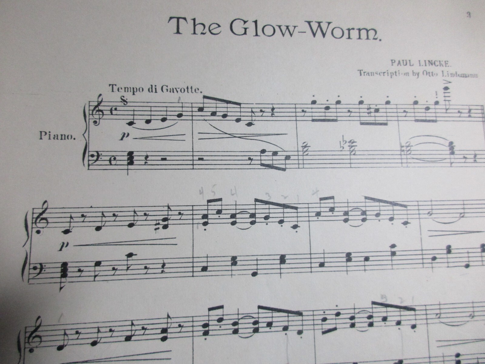1932 THE GLOW-WORM Sheet Music Piano Solo Vocal Guitar Key of C ...
