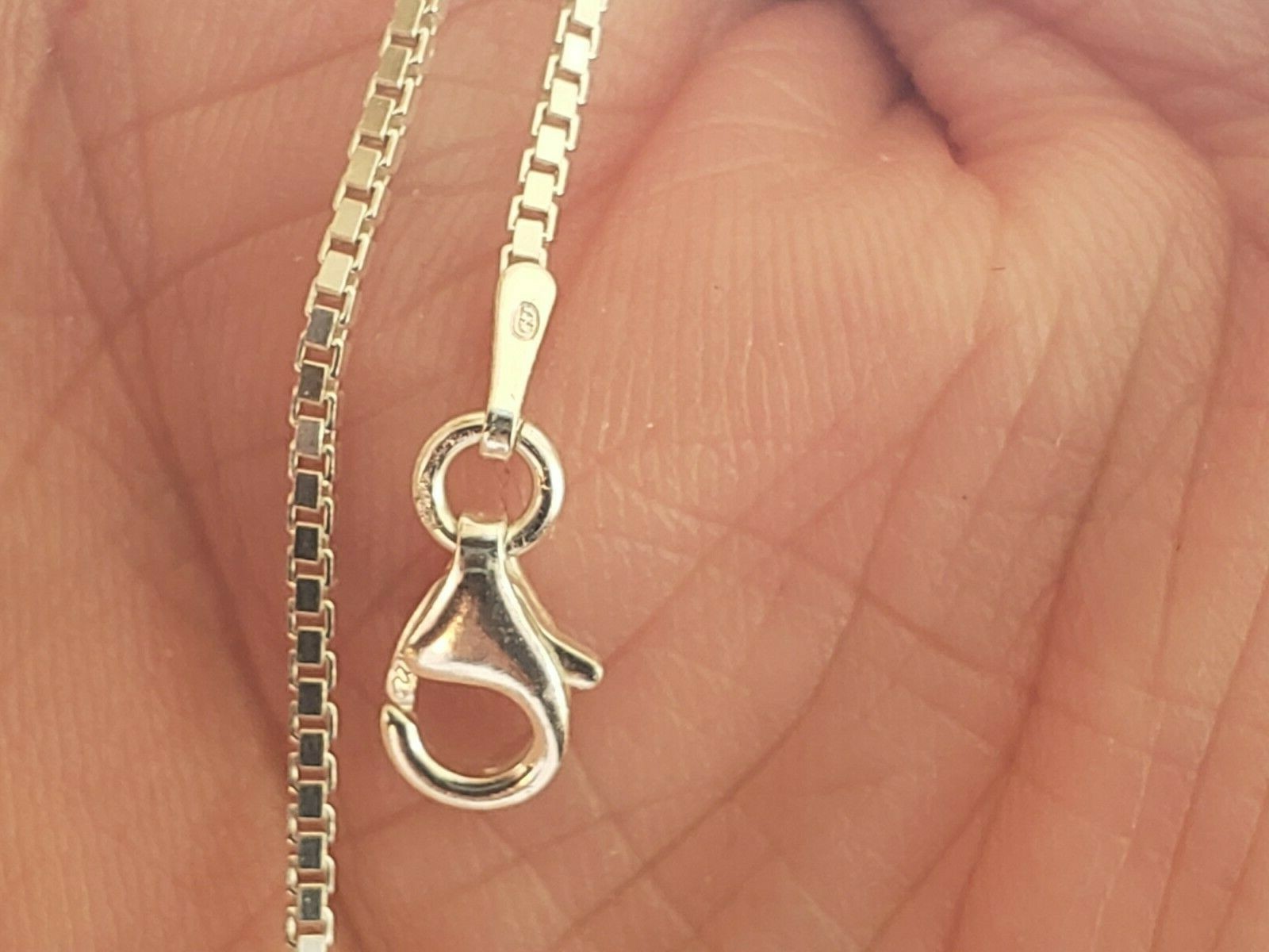 925 Sterling Silver 30" Italian Box Chain 1MM Thick | eBay