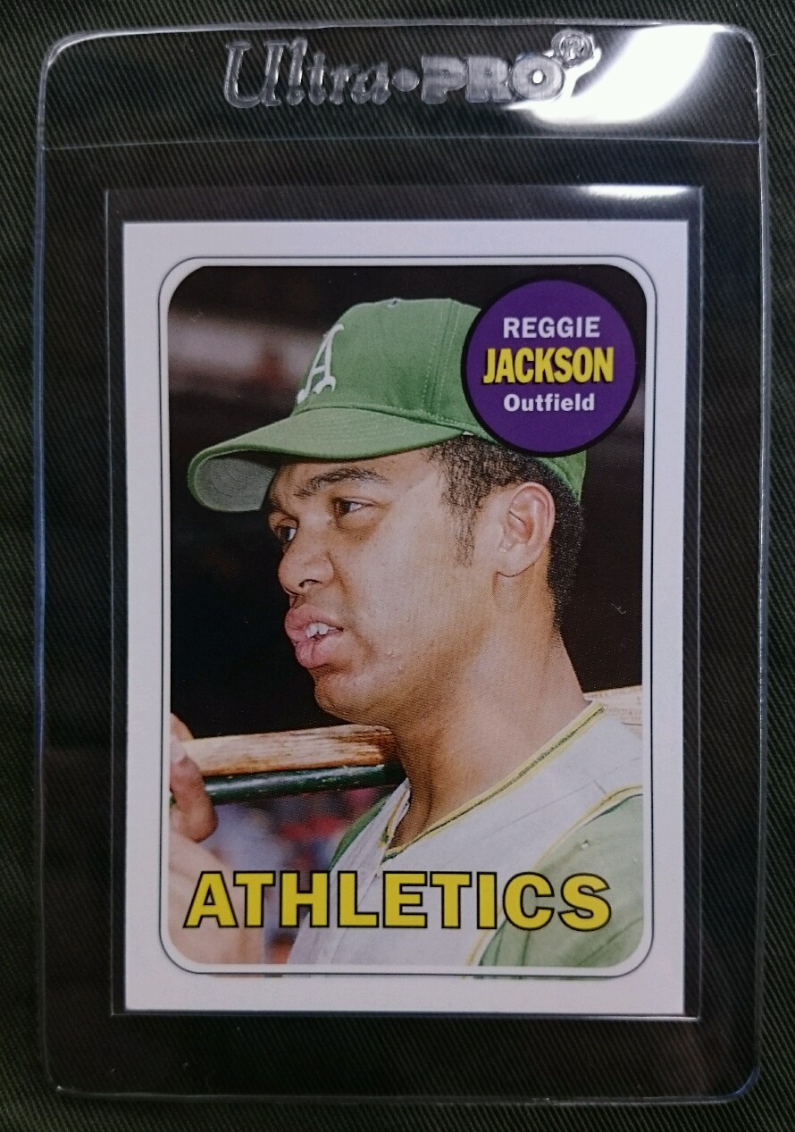 2006 TOPPS BASEBALL #11 REGGIE JACKSON REPRINT OAKLAND ATHLETICS HOF ...