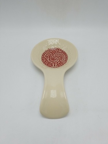 Longaberger "American Craft Paprika" Red Rooster Spoon Rest - 8 3/4 ...