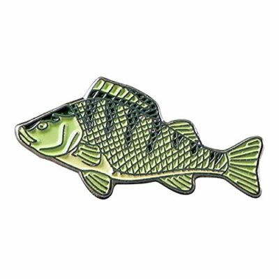Perch Fish, fishermans Metal Enamelled Pin Badge Lapel Badge XJKB2-51 ...