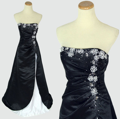NEW Jump Apparel $200 Strapless Prom Formal Black Dress Size 3 Long NWT ...