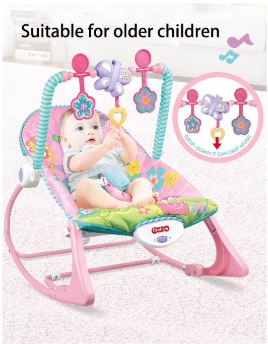Baby Bouncer Rocker Chair Portable Vibration Musical Infant Swing Seat ...