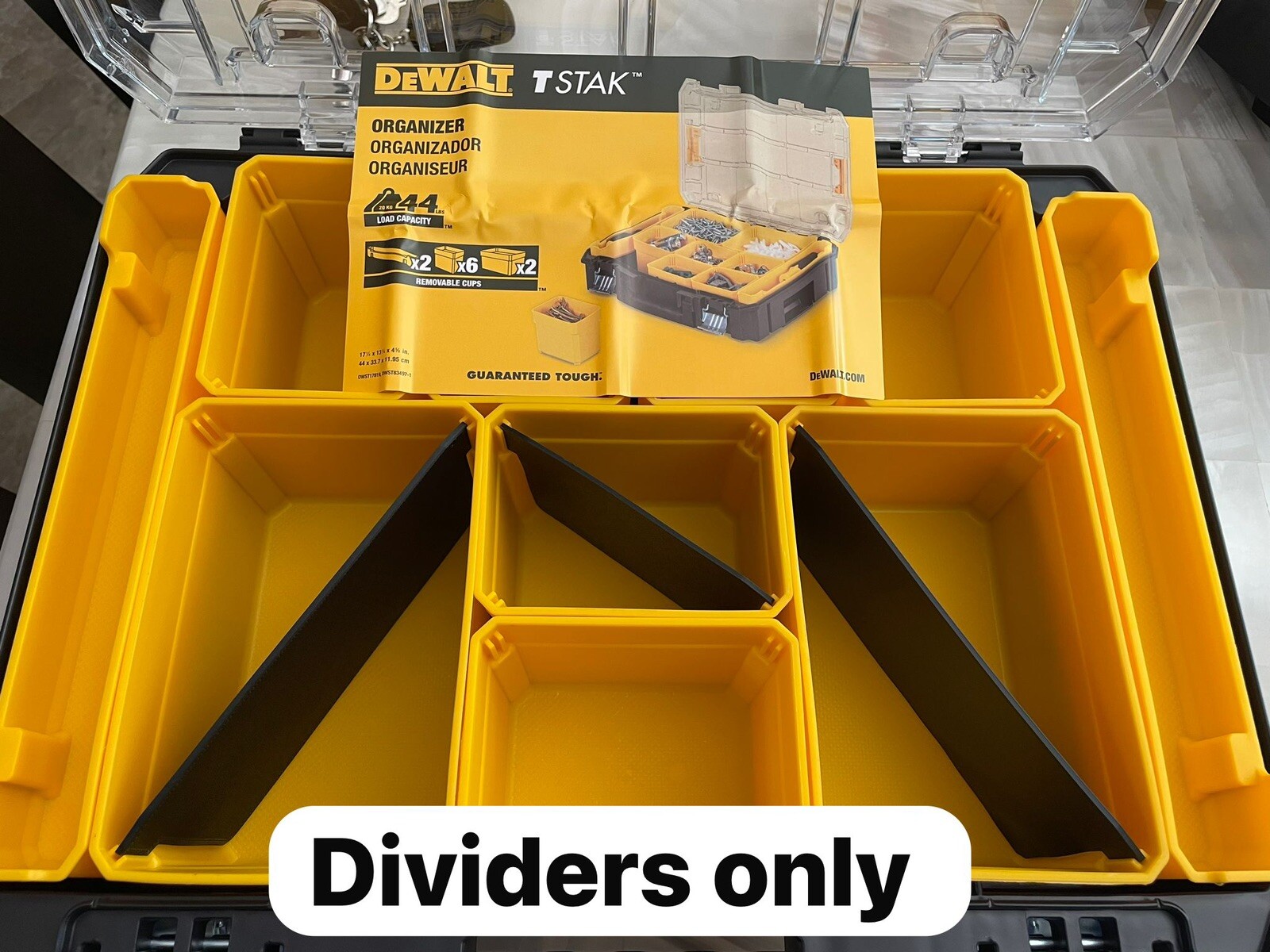 DEWALT TSTAK / STANLEY ORGANISER DIAGONAL DIVIDERS ONLY | eBay