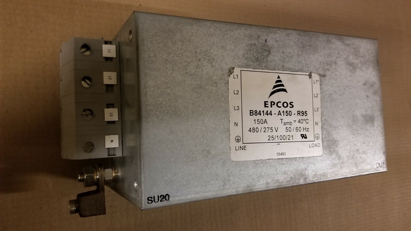 Epcos B84144-A150-R95 Power Line Filter 150A 480/275V 50/60Hz | eBay