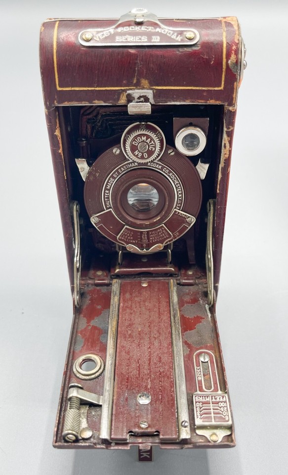 Vintage 1930s Kodak Red Vanity Camera, Vest Pocket Series III + Case | eBay