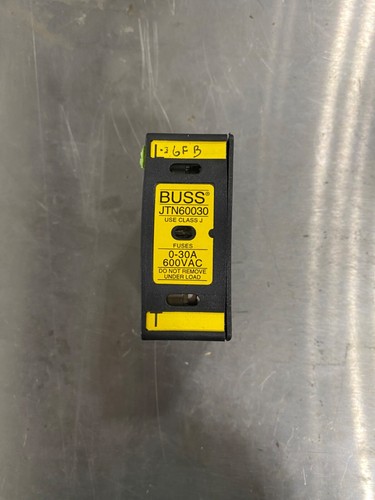 Bussmann JTN60030 0-30A 600VAC FUSE BLOCK | eBay