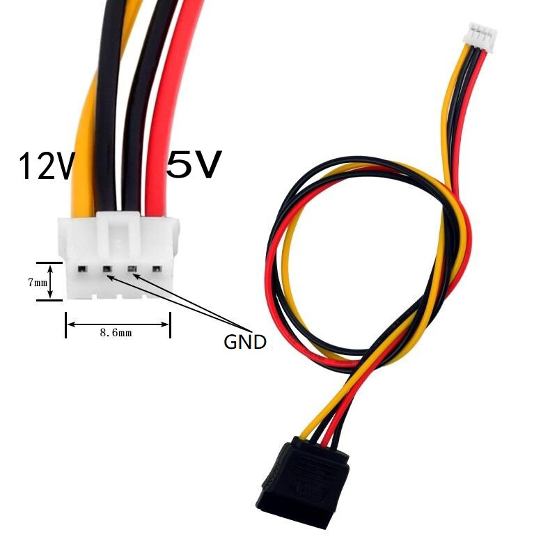 Molex 4pin Male Ide To Mini 4pin Female Fdd Floppy Drive