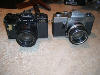 Pair of Vintage Beseler Topcon Auto 100 35mm Cameras | eBay
