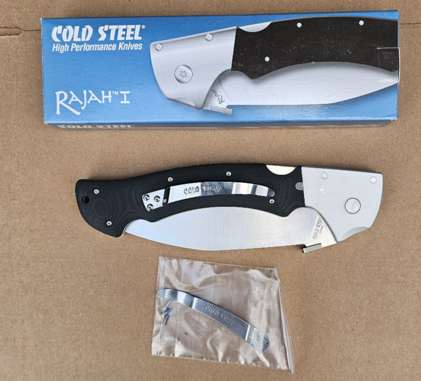 Cold Steel Rajah 1 #62K AUS8A Folding Knife, SUPER RARE, BEAUTIFUL. New ...