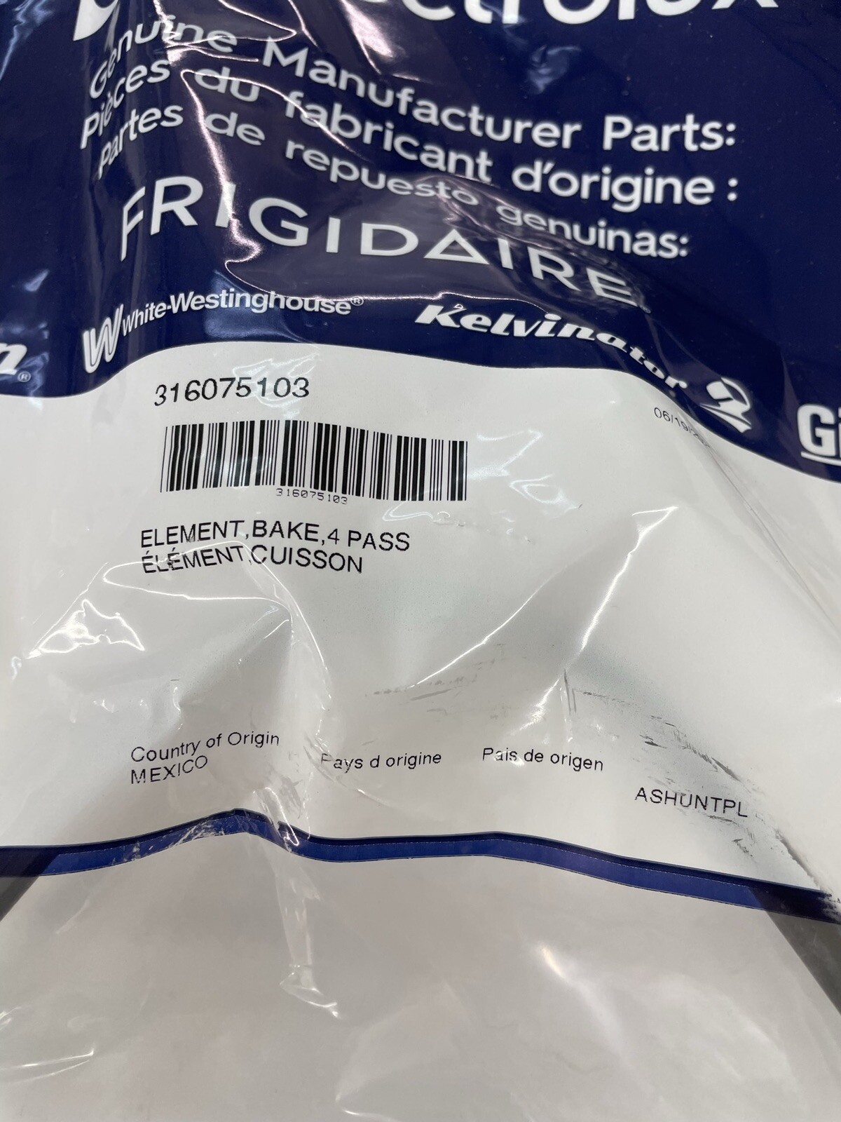 316075103, Frigidaire Bake Element. Replaces 316075104 - Genuine OEM | eBay