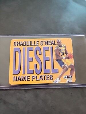 1999-00 Skybox NBA Hoops Name Plates Shaquille O'Neal Lakers #10NP | eBay