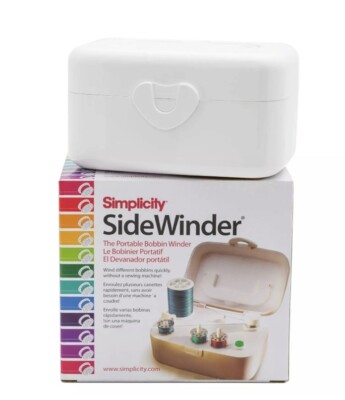 Simplicity SideWinder Portable Bobbin Winder White 716307746090| eBay