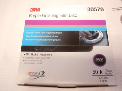 3M 30570 HOOKIT 260L FINISHING FILM DISC P800 GRIT 5"/127 mm QTY 50 ...