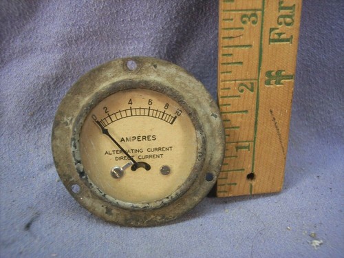 ANTIQUE AMP METER AS FOUND RADIO OR AUTO | eBay