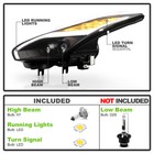 For 2009-2014 Nissan GTR Upgrade LED Tube w/Sequential Turn Projector ...