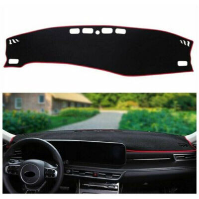 For Kia K5 2021-2025 Car Black Red Dashboard Dashmat Sun Mat Pad Cover ...