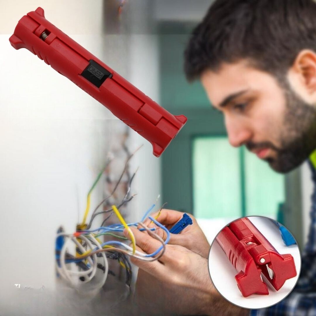 Coaxial Cable Stripping Tool for Round Flex Stripper TV Satellite Data ...