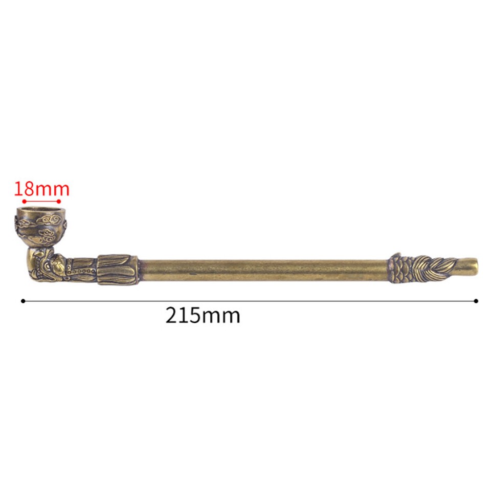 Metal Brass Pipe Portable Small Pipe Household Cigarette Tobacco ...