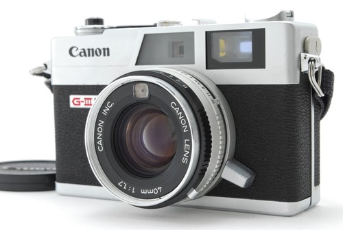[Exc+5 w/case] Canon Canonet QL17 GIII G3 40mm f1.7 Rangefinder Camera ...