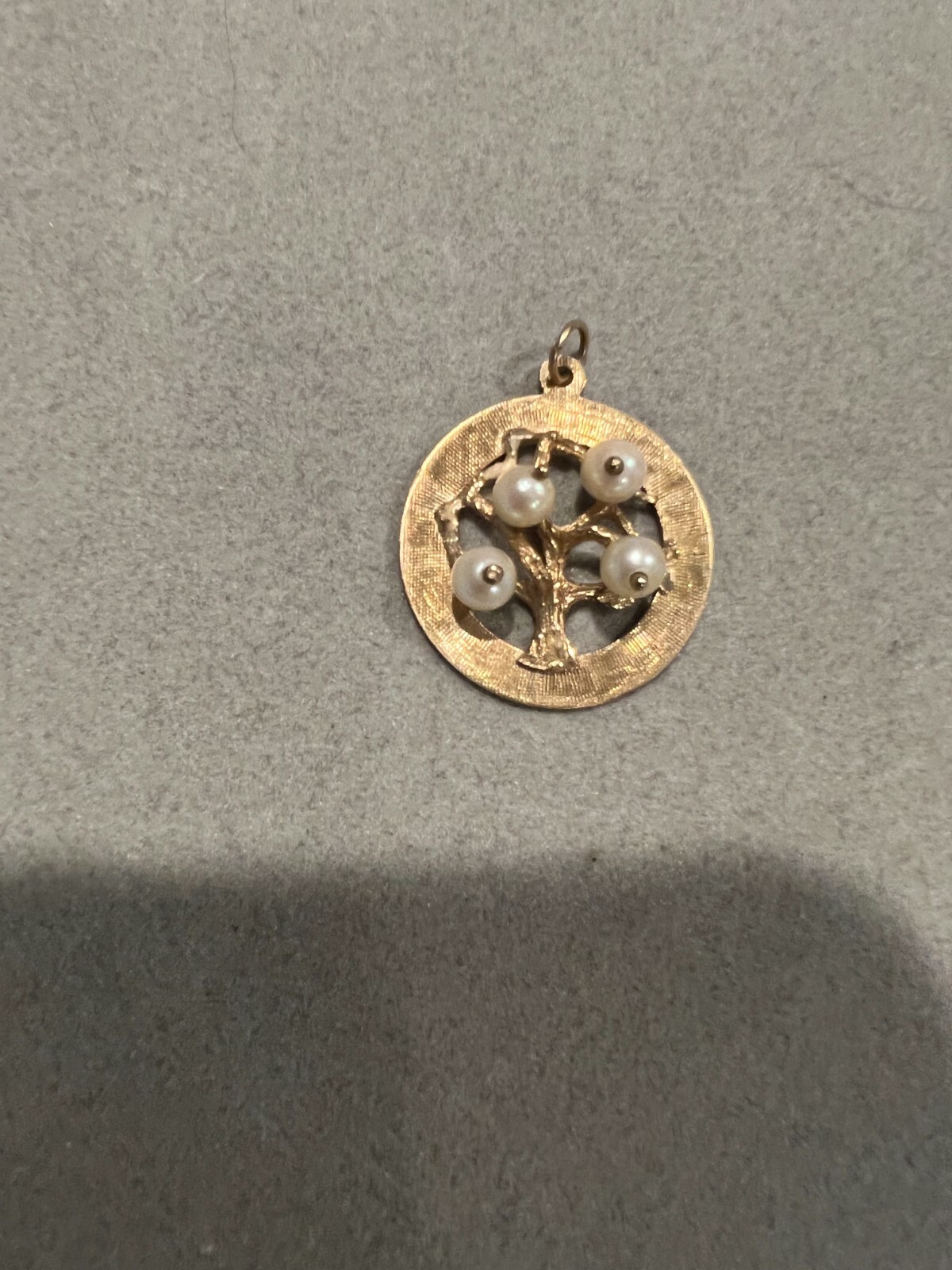 Vintage 14 k gold Tree of life medallion with pearls | eBay