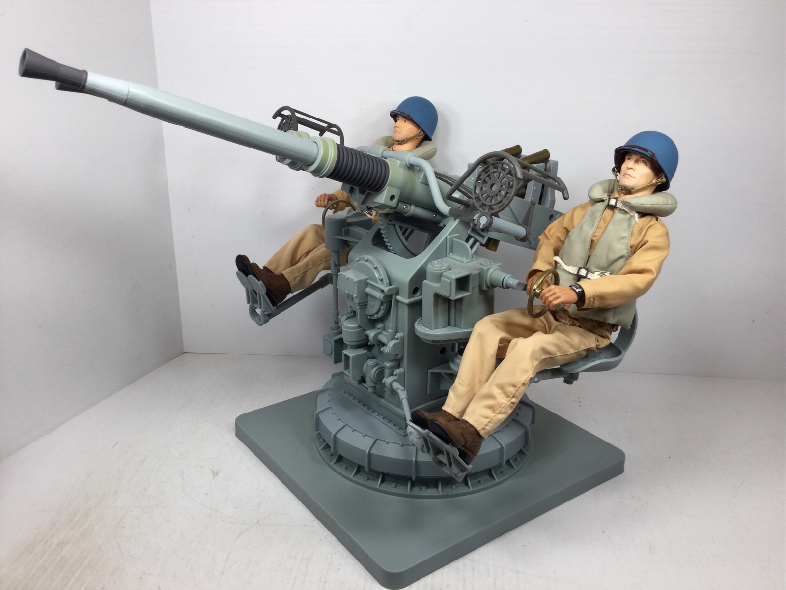 1/6 CUSTOM WW2 US NAVY BOFORS 40MM A/A GUN BATTERY + 2 CUSTOM FIG’S BBI ...