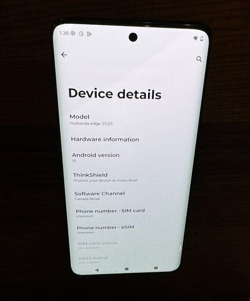 Motorola Edge (2025) XT2519-1 256GB Deep Forest Factory Unlocked Open ...
