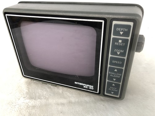 INTERPHASE 20/20 DEPTH FISH FINDER WITH BOAT SPEED FOR PARTS OR REPAIR ...