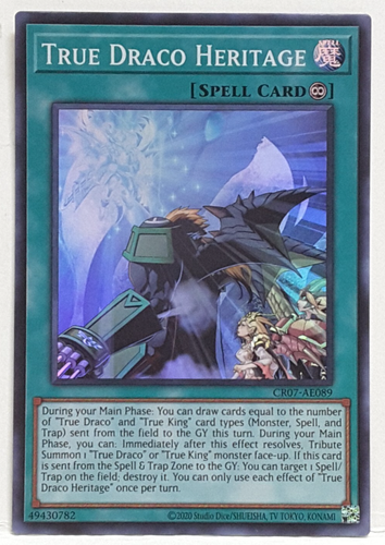 Yugioh Asian-English True Draco Heritage CR07-AE089 Super Rare | eBay