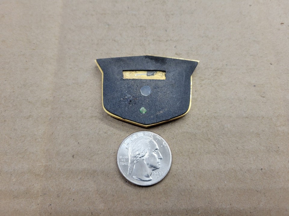 Cadillac OEM Gold 2.125" Plastic Emblem Badge Logo Nameplate Name Plate ...