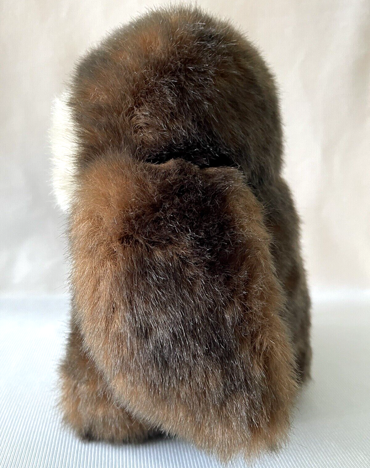 TY Fuzzy Fur Owl Stuffed Animal Plush 9" Brown Cream Tan Hooter Vintage ...