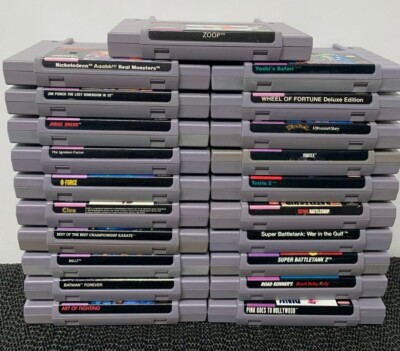 Super Nintendo SNES Original OEM Authentic *Pick Your Game* | eBay
