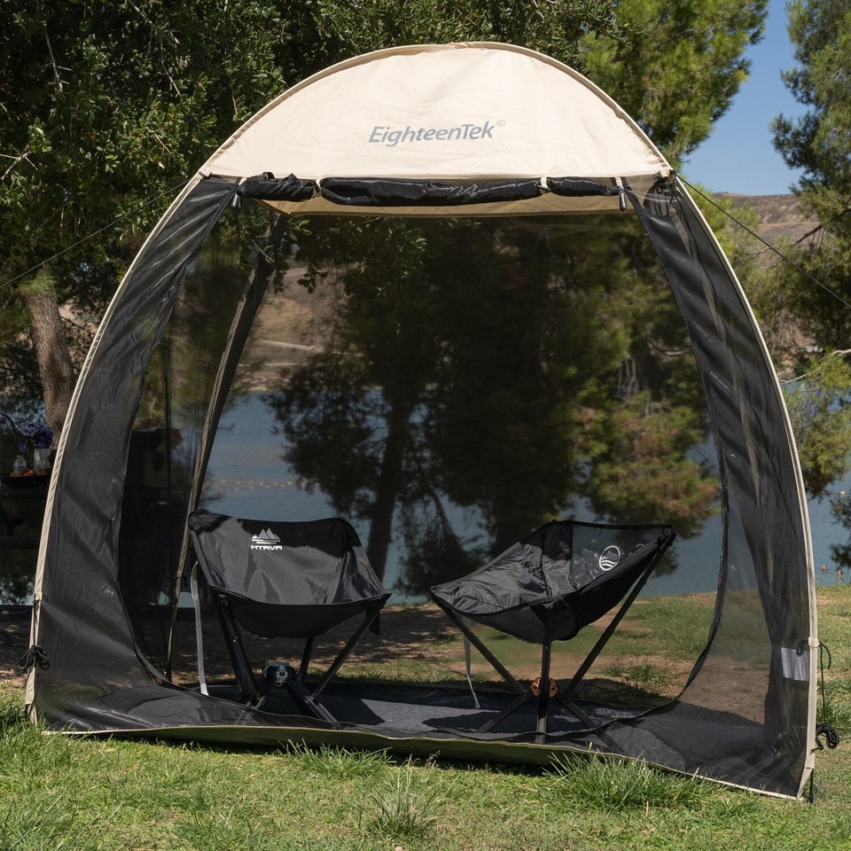 EighteenTek Pop Up Screen Tent Camping Screen Room Screened Canopy Tent ...