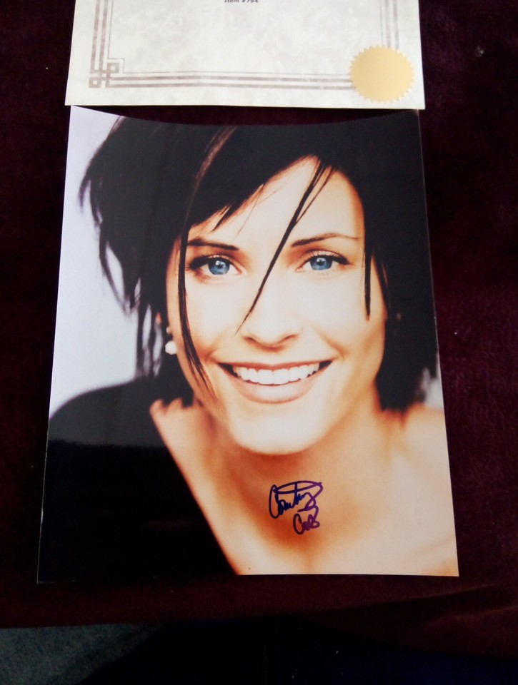 Courteney Cox Authentic Autographed Photo With COA Free Shipping | eBay