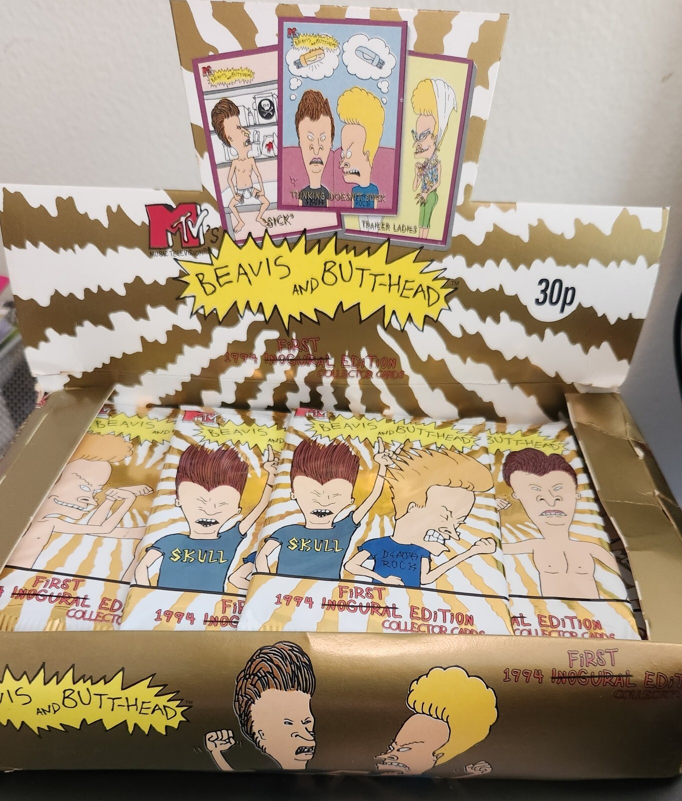 SINGLE PACK: UK 1994 Beavis and Butt-Head CARDS TOPPS IRELAND VERY RARE ...