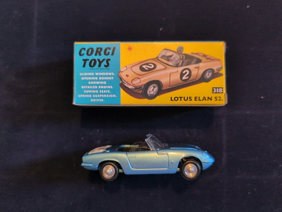 CORGI - 318 Lotus Elan S2 New Boxed Re-Issue. Die Cast Vehicle. | eBay UK