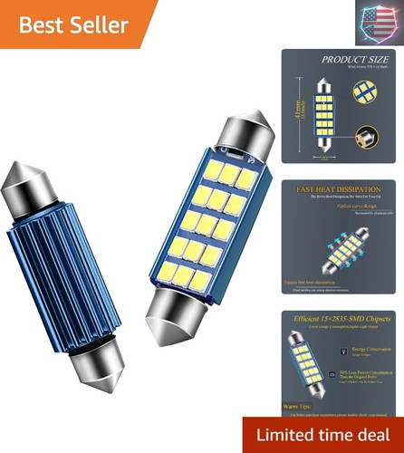2 PCS 578 Festoon LED Bulbs - 400 Lumens, Easy Install, 50,000 Hours ...