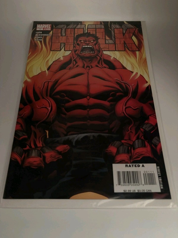 2008 MARVEL COMICS Hulk #1 FIRST Red Hulk Cover Appearance!!! *Read ...