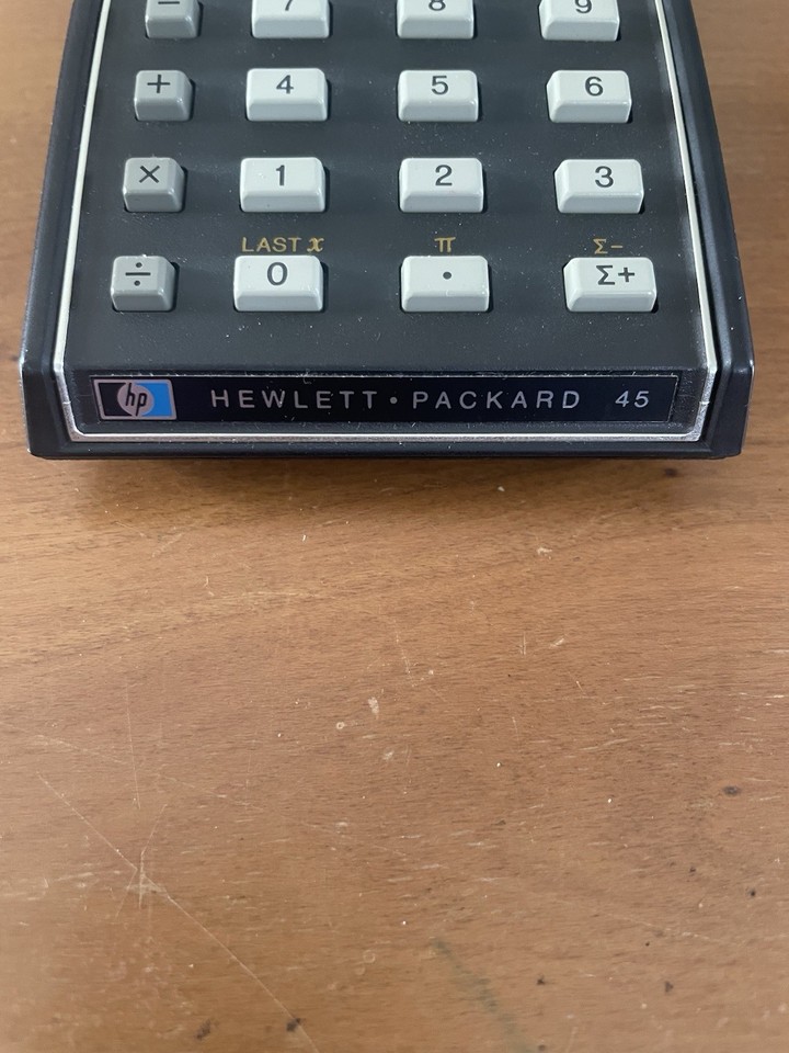 Hewlett Packard HP 45 Calculator - Vintage - Complete W/ Case, Box ...
