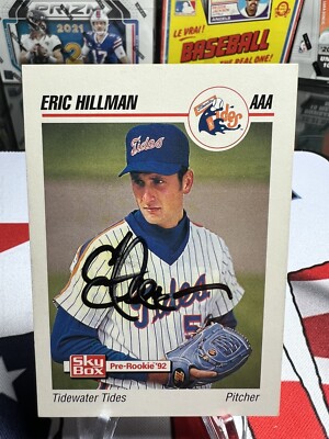 1992 SkyBox Pre-Rookie - AAA Packs #252 Eric Hillman (RC) Auto Signed | eBay