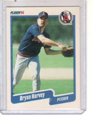1990 Fleer - Bryan Harvey #134 Los Angeles Angels baseball card | eBay