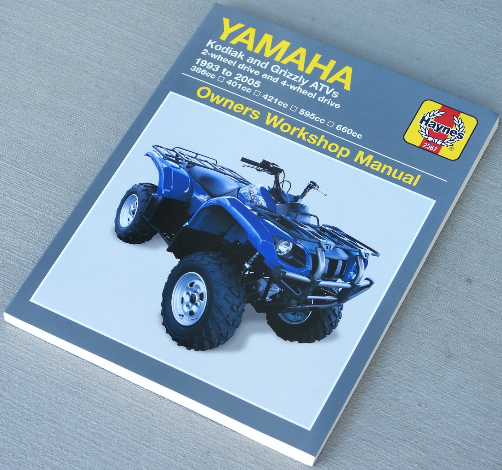 【USA在庫あり】 4201-0112 ヘインズ Haynes マニュアル 整備書 93年-05年 ヤマハ KODIAK/GRIZZLY ...