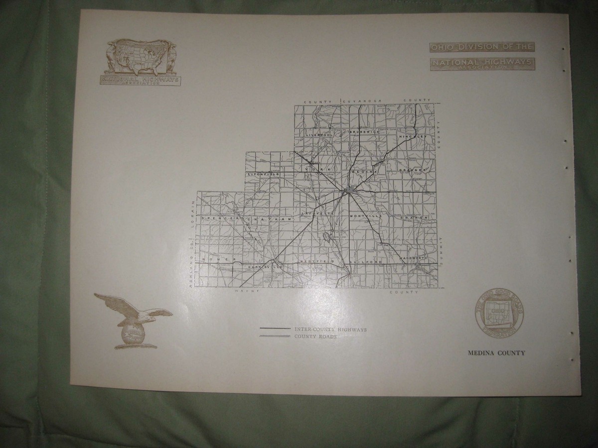 Medina County Ohio Map