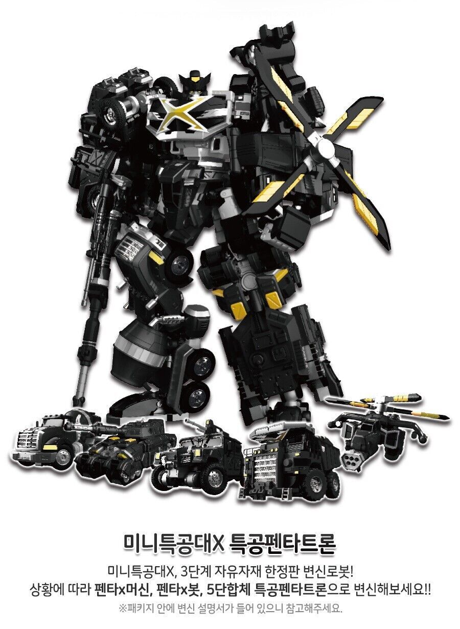 MINIFORCE PENTATRON LIMITED BLACK EDITION Robot Volt Semi Lucy Max Leo ...