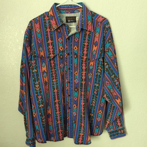 Vintage Panhandle Slim Southwestern Rodeo Long Sleeve XL | eBay