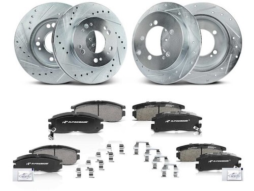 For 1995-1999 Mitsubishi Eclipse Brake Pad and Rotor Kit APR 19837QMKR ...