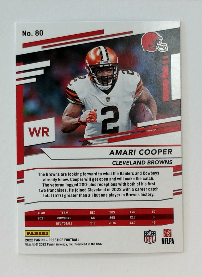 2022 Panini Prestige #80 Amari Cooper Xtra Points Diamond Near Mint | eBay